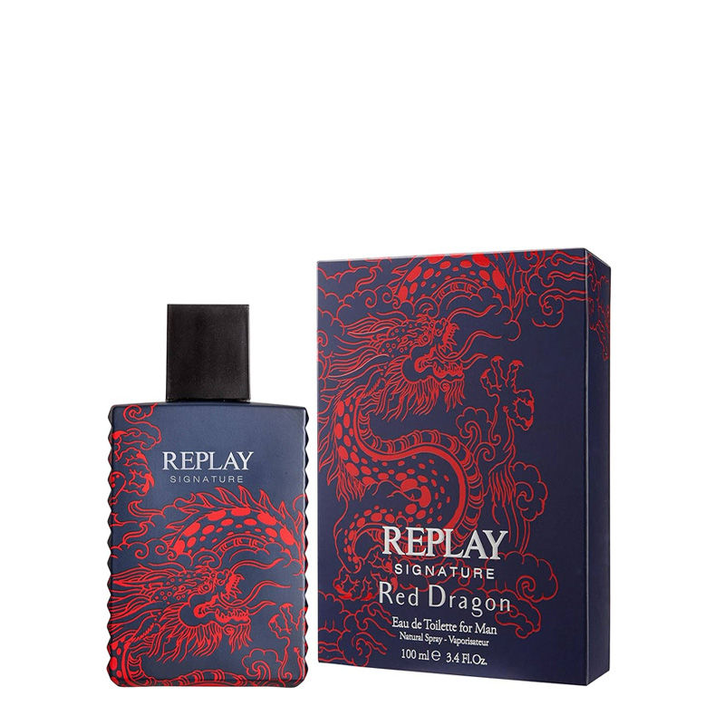 Replay Signature Red Dragon Eau de Toilette for Men Replay perfume ...